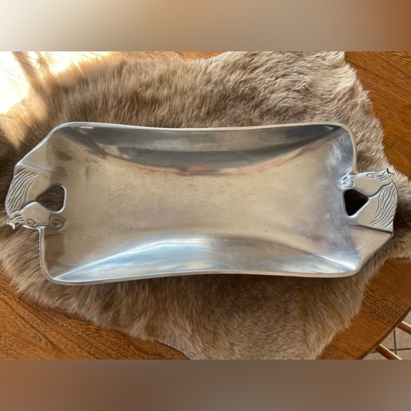 Dining | Western Metal Horsehead Serving Tray Rustic And Ranch Style ...